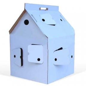 Dutch Cardboard Designs: Kids Desk and Playhouse