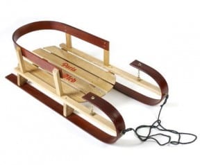 Classic Winter Wood Sleds For Kids of All Ages