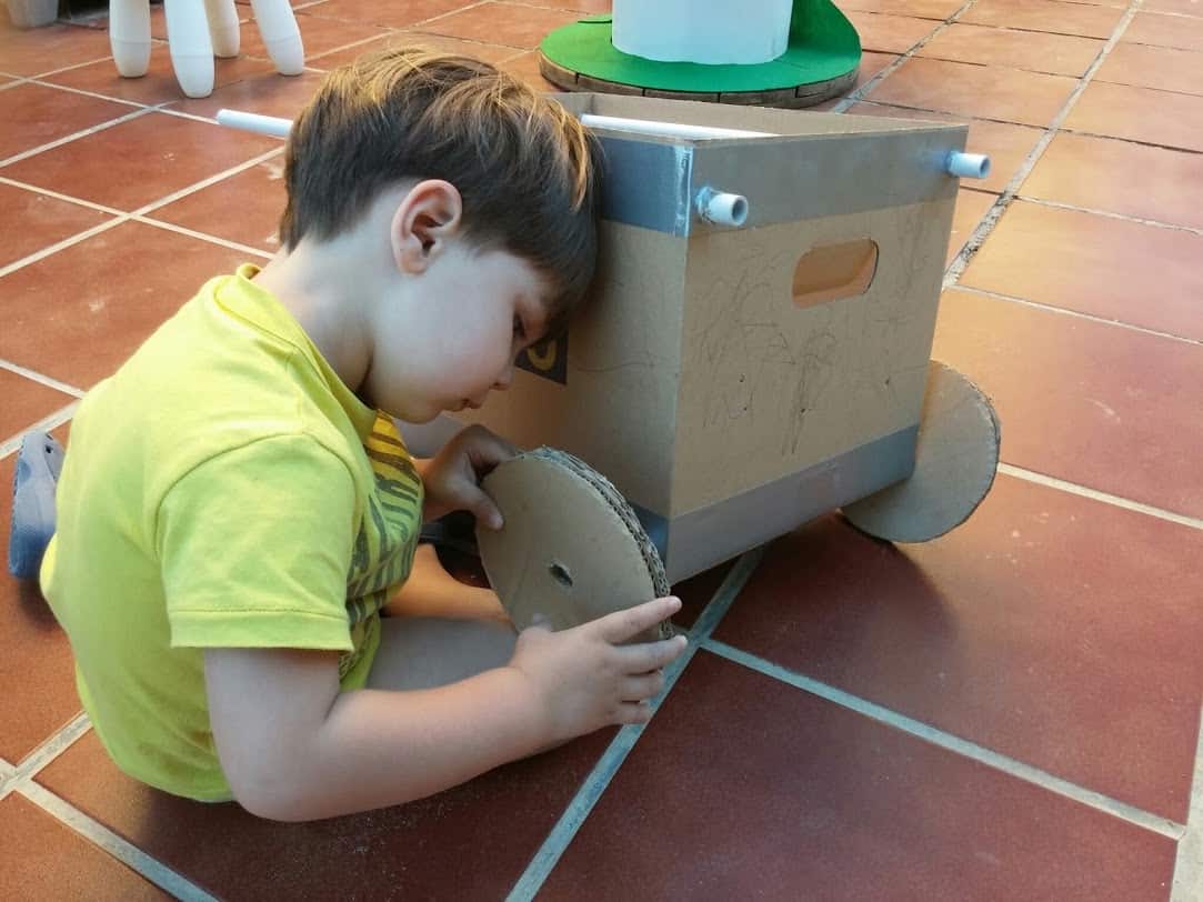 DIY Cardboard Wheelbarrow | Built by Kids - Empowering Kids to Build a ...