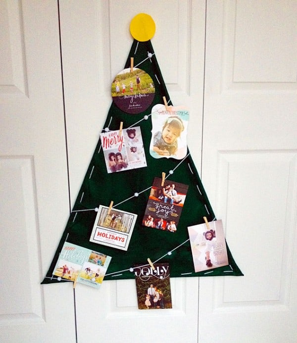 Make a Kid-Friendly Christmas Card Tree Display | Built by Kids ...