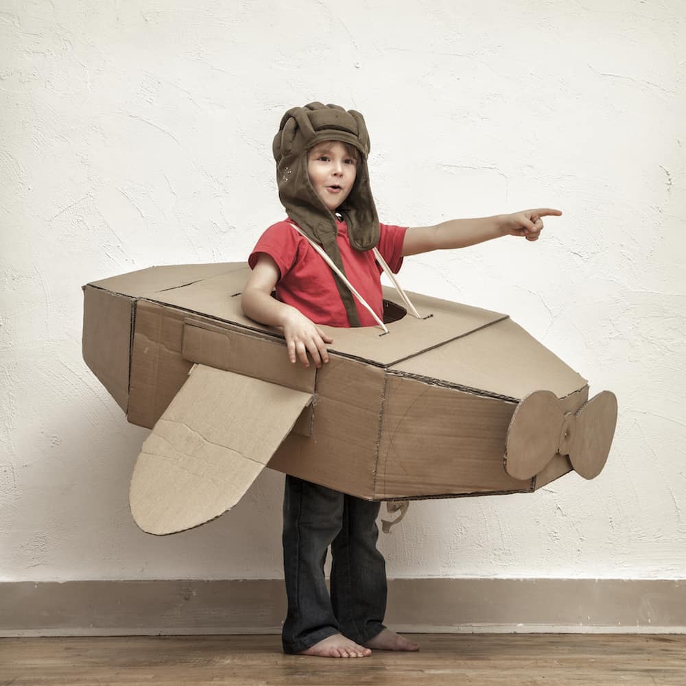 DIY Fold-Away Cardboard Box Playhouse | Built by Kids - Empowering Kids ...