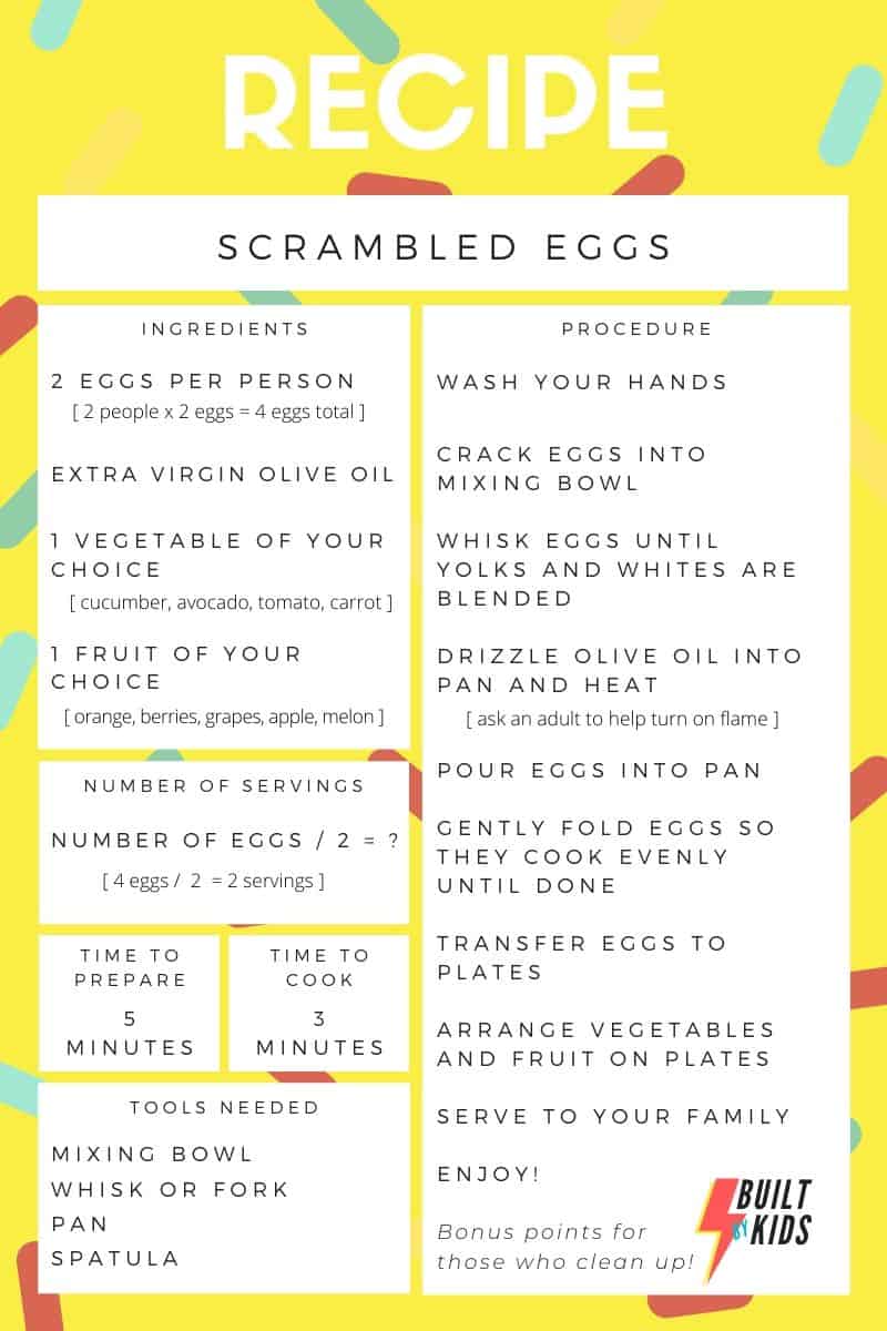 Today I Made - Scrambled Eggs | Built by Kids - Empowering Kids to ...