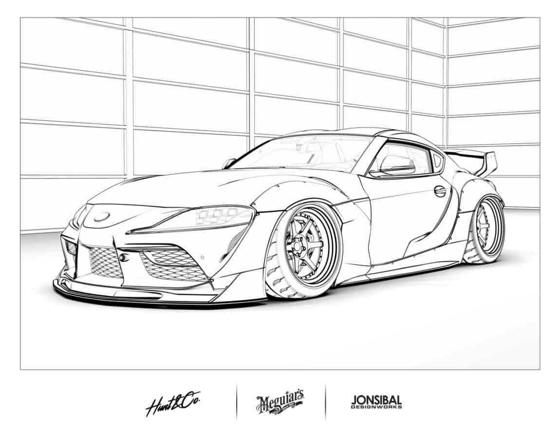 Supercar Coloring Pages Built By Kids