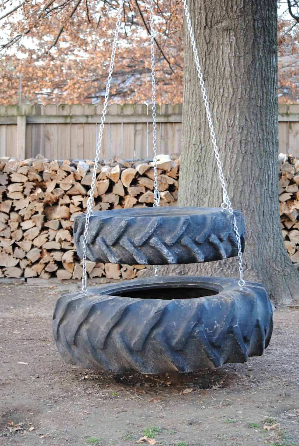 26 Playful Tire Swings That You Can Build Yourself