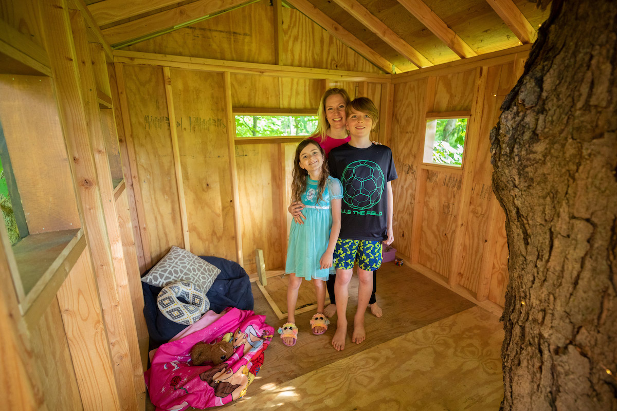 How We Built a Cabin Treehouse | Built by Kids - Empowering Kids to ...