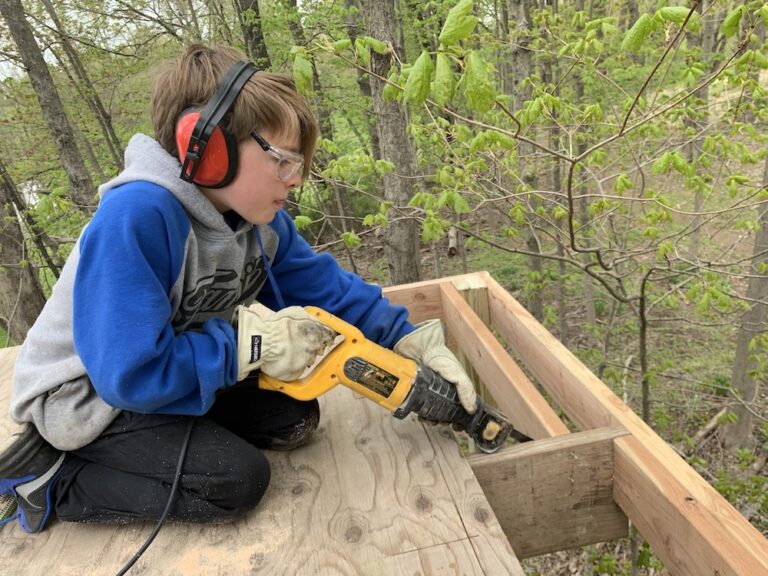 How We Built a Cabin Treehouse | Built by Kids - Empowering Kids to ...